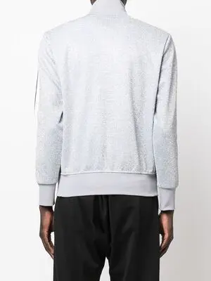 Palm Angels Glitter Lurex Track Jacket - Grey