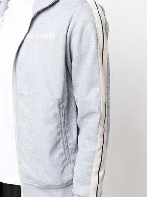 Palm Angels Glitter Lurex Track Jacket - Grey