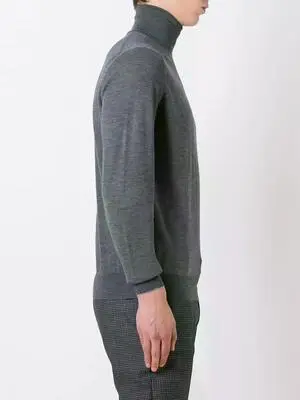 Brunello Cucinelli Turtleneck Long Sleeve Sweater - Grey