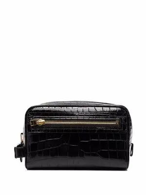TOM FORD Crocodile-embossed Wash Bag