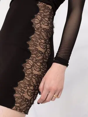 SELF-PORTRAIT Cut-out Draped Dress