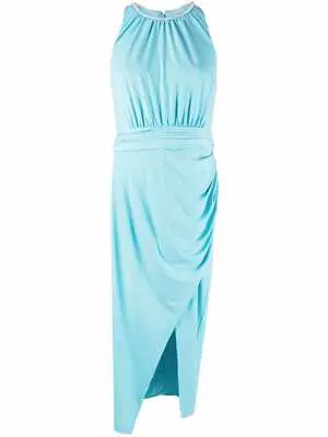 SELF-PORTRAIT Asymmetric Draped Dress
