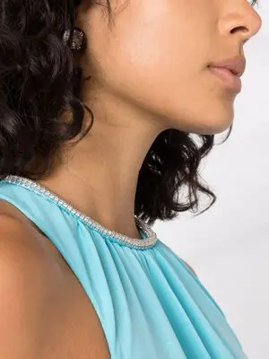 SELF-PORTRAIT Asymmetric Draped Dress