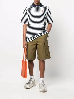 Kenzo Cotton Cargo Shorts - Green