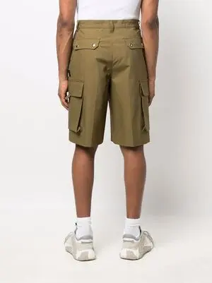 Kenzo Cotton Cargo Shorts - Green