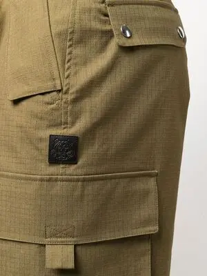 Kenzo Cotton Cargo Shorts - Green