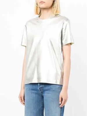 Stella McCartney 2001 Logo Metallic T-shirt