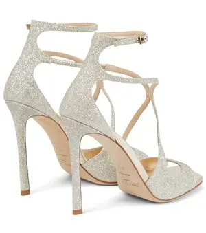 JIMMY CHOO Azia 110 Glitter Sandals