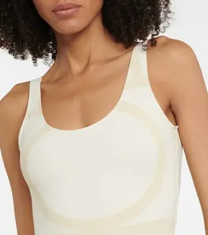 TOTEME Logo Swimsuit - Beige