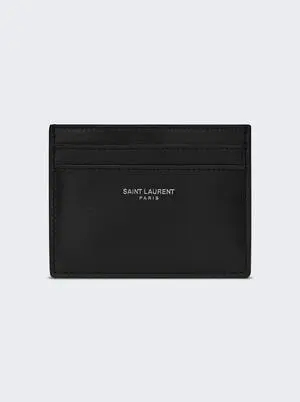 Saint Laurent Credit Card Case Nero - Black