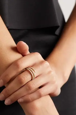 ANITA KO Coil 18-karat Diamond Ring - Gold