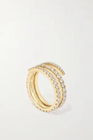ANITA KO Coil 18-karat Diamond Ring - Gold
