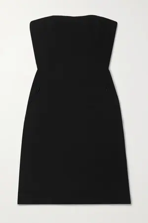 Akris Strapless Wool-blend Crepe Tunic