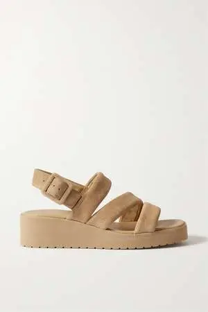 Vince Skylar Suede Wedge Slingback Sandals