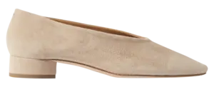 AeydĒ Delia Suede Ballet Flats - Neutrals