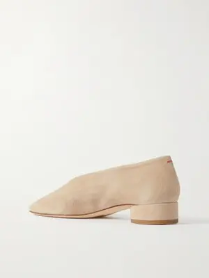 AeydĒ Delia Suede Ballet Flats - Neutrals