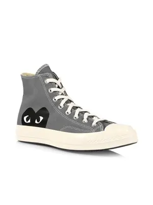 Play Comme Des Garcon Cdg Play X Converse Chuck Taylor All Star Single Heart High-top Sneakers - Blue