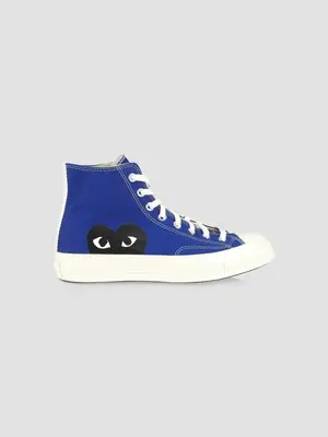 Play Comme Des Garcon Cdg Play X Converse Chuck Taylor All Star Single Heart High-top Sneakers - Blue