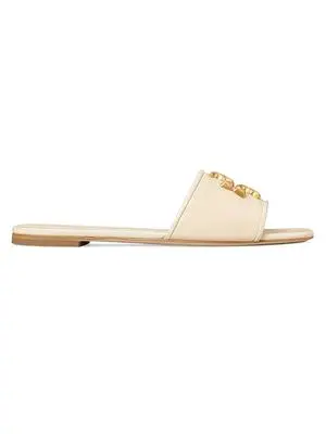 Tory Burch Women's Eleanor Leather Slides - New Cream  - New Cream