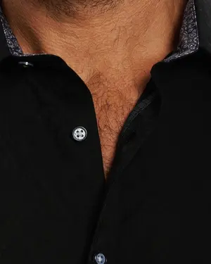 Robert Graham Highland Long Sleeve Woven Shirt - Black