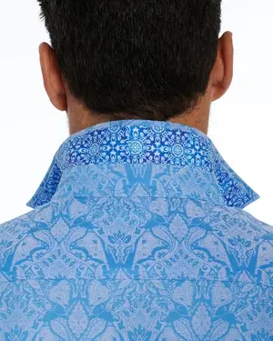 Robert Graham Highland Woven Shirt - Light Blue