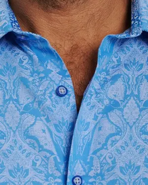 Robert Graham Highland Woven Shirt - Light Blue