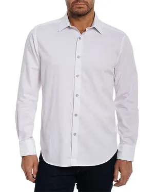 Robert Graham Highland Long Sleeve Woven Shirt White