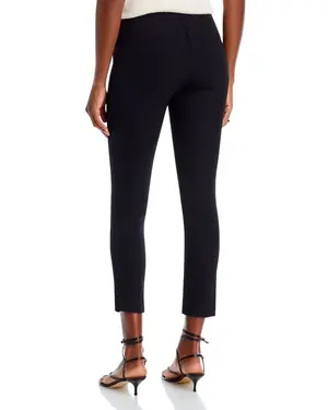 Veronica Beard Zip Back Scuba Pants - Black