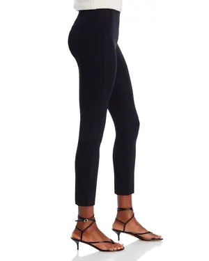 Veronica Beard Zip Back Scuba Pants - Black