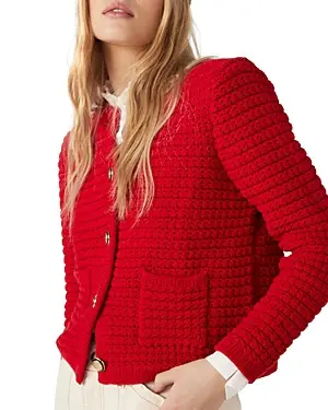 Ba&sh Ba & Sh Gaspard Cardigan Red