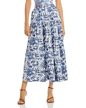 Staud Sea Midi Skirt
