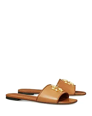 Tory Burch Eleanor Slide Sandals Bourbon