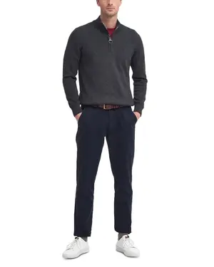 Barbour Cotton Half Zip Jumper - Charcoal