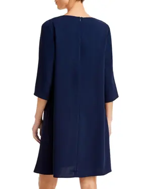 Caroline Rose A-line Dress - Navy