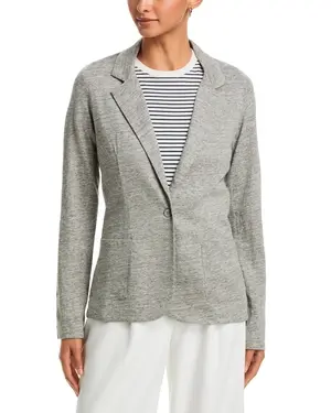 Majestic Filatures Fitted Linen Blazer - Granit