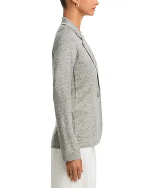 Majestic Filatures Fitted Linen Blazer - Granit