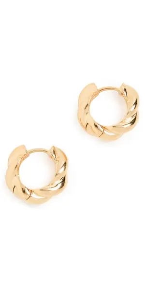 Shashi Waves Huggie Earrings - Gold