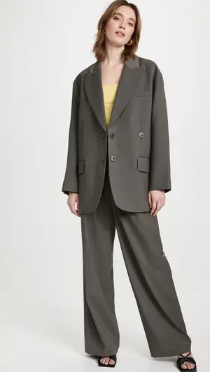 Tibi Tropical Wool Liam Blazer