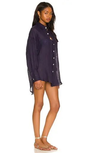 Vitamin A® Playa Shirt Dress In Navy