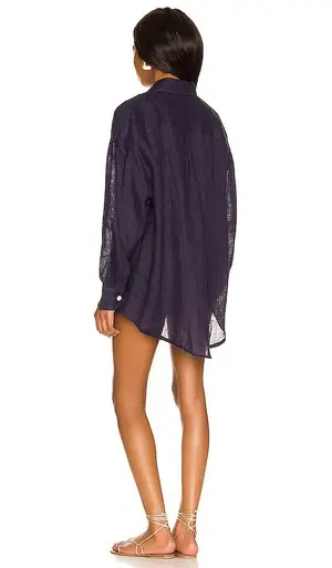 Vitamin A® Playa Shirt Dress In Navy