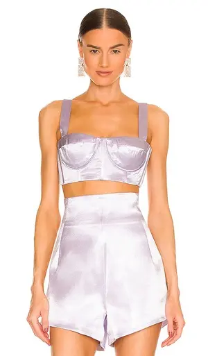BRONX BANCO Bronx Banco Capri Bralette In Lavender. Lavender
