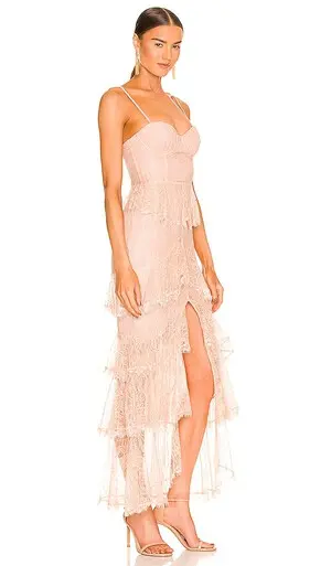 Majorelle Zelda Fitz Gown - Nude