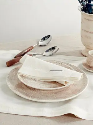 Brunello Cucinelli Bead-embellished Linen Placemats