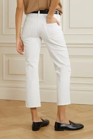 THE ROW Lesley Cropped Jeans - White