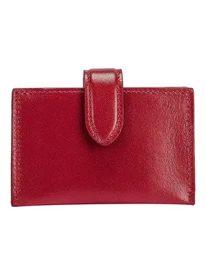 THE ROW Multi Card Case In Red