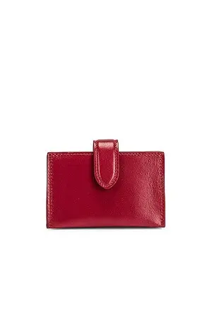 THE ROW Multi Card Case In Red