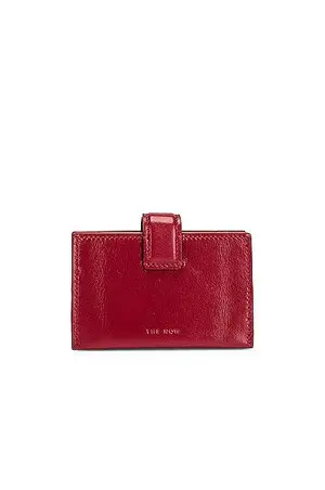 THE ROW Multi Card Case In Red