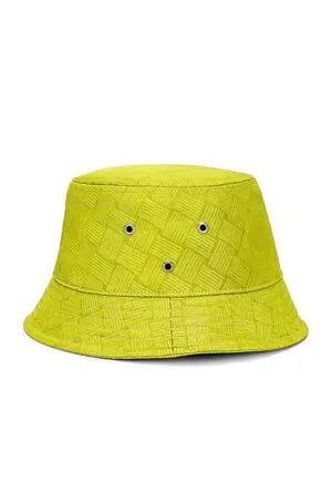 Bottega Veneta Intreccio Jacquard Bucket Hat - Kiwi