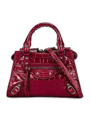 Balenciaga Mini Neo Classic City Bag In Wine