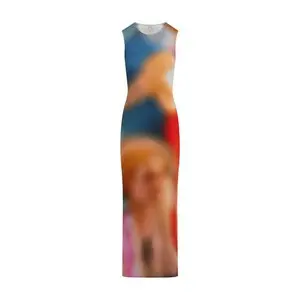 Loewe Blur Print Tank Dress - Multicolor
